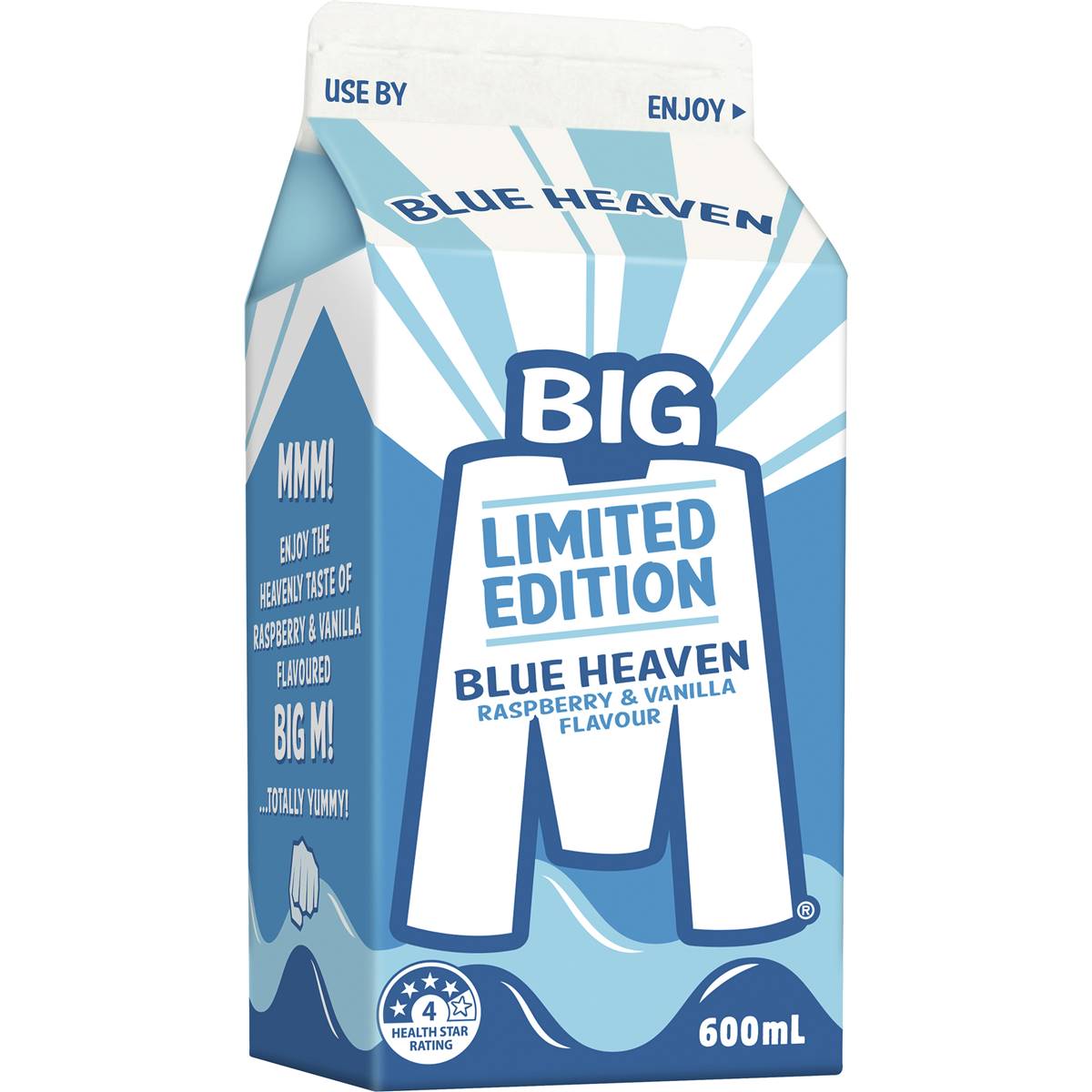 Big M Blue Heaven Raspberry Vanilla Flavoured Milk 600ml | Woolworths