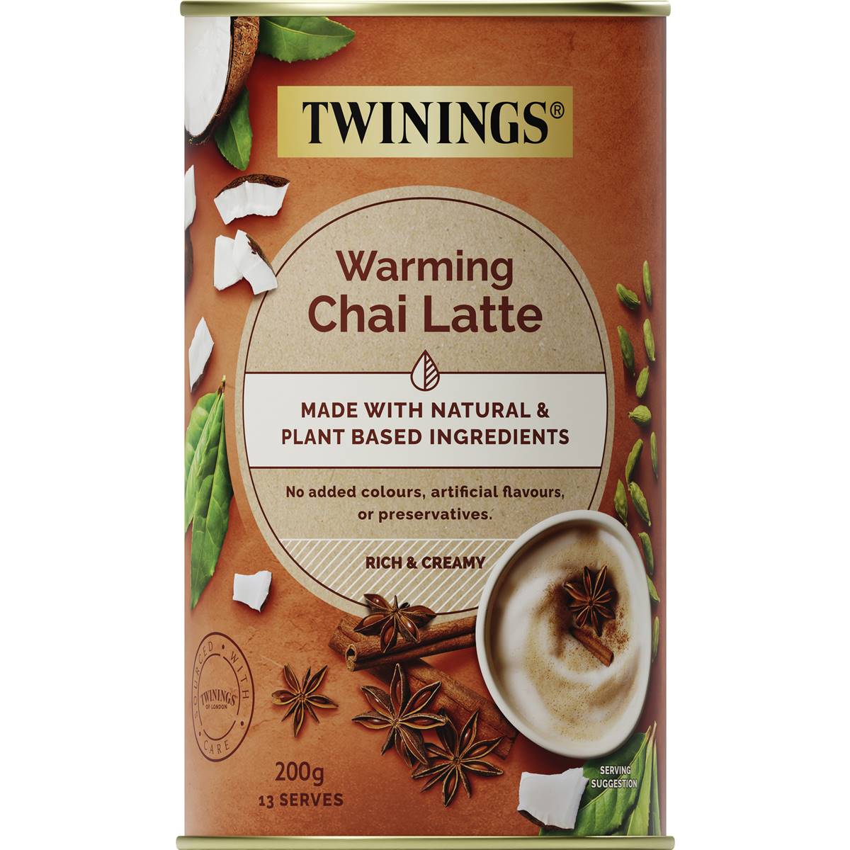 Twinings Warming Chai Tea Latte 200g | Woolworths