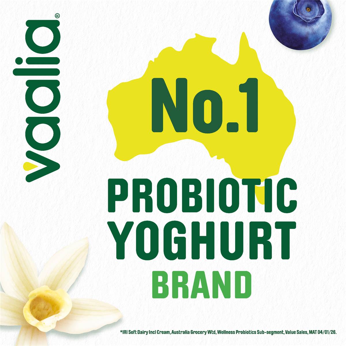 Vaalia Probiotic Yoghurt Luscious Berries 900g | Woolworths