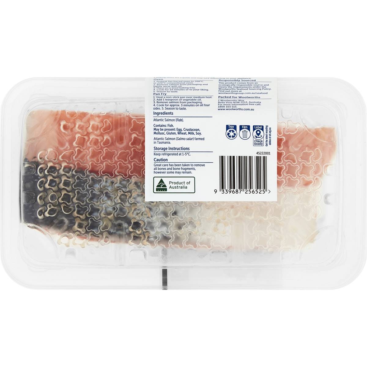 Woolworths Salmon Portions Skin On 2 Pack | Woolworths
