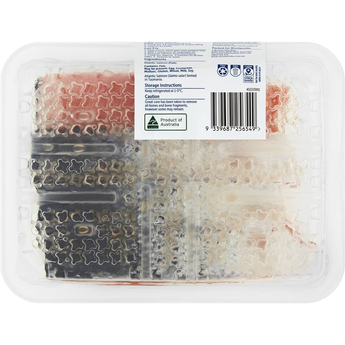 Woolworths Salmon Portions Skin On 4 Pack | Woolworths
