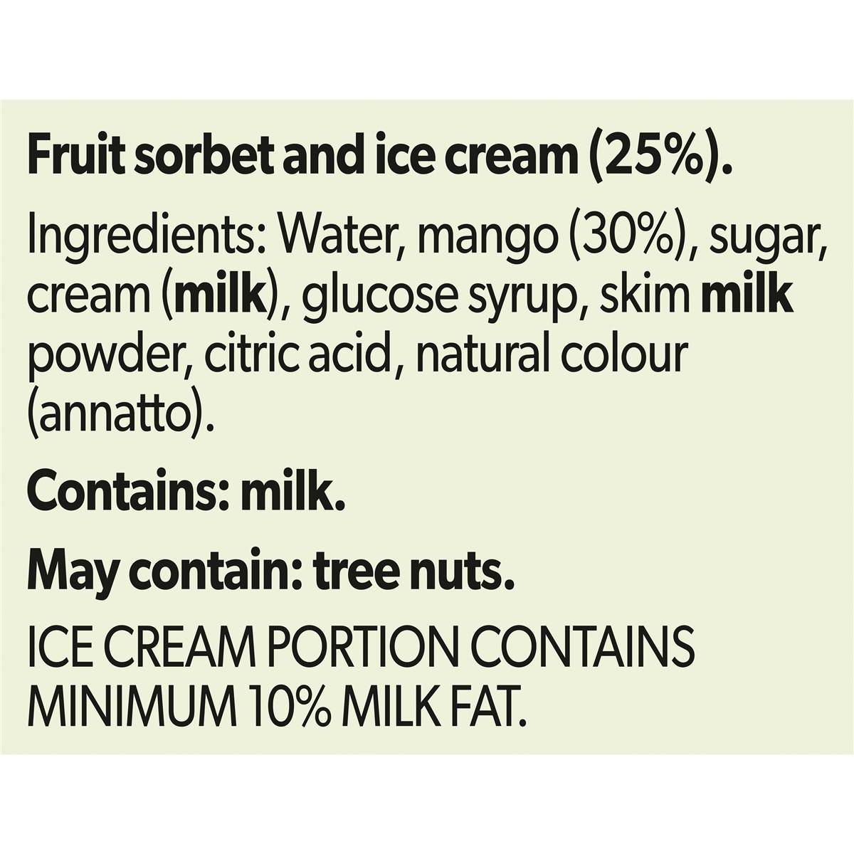 Weis Mango Bar 70ml | Woolworths