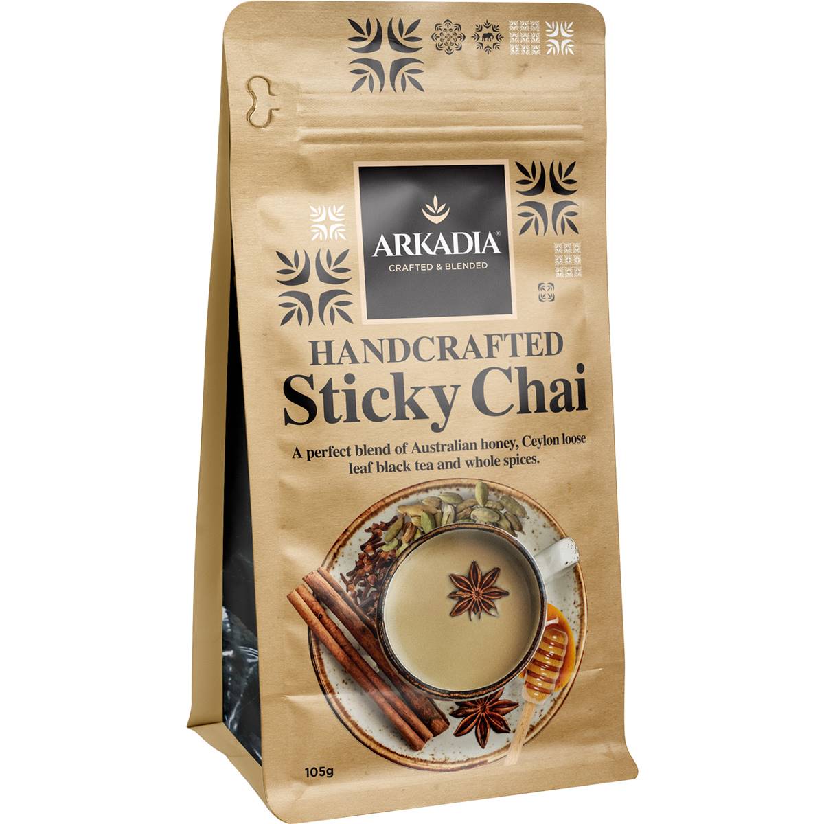 Arkadia Handcrafted Sticky Chai Loose Leaf Tea 105g | Woolworths