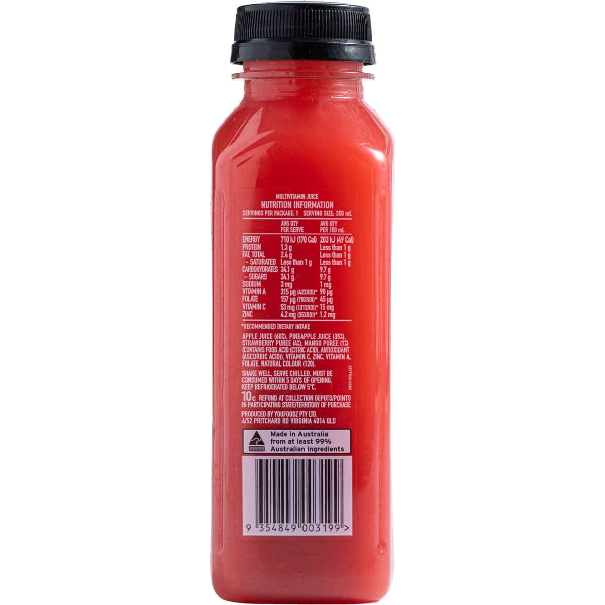 Youjuice Multivitamin Squeeze 350ml | Woolworths