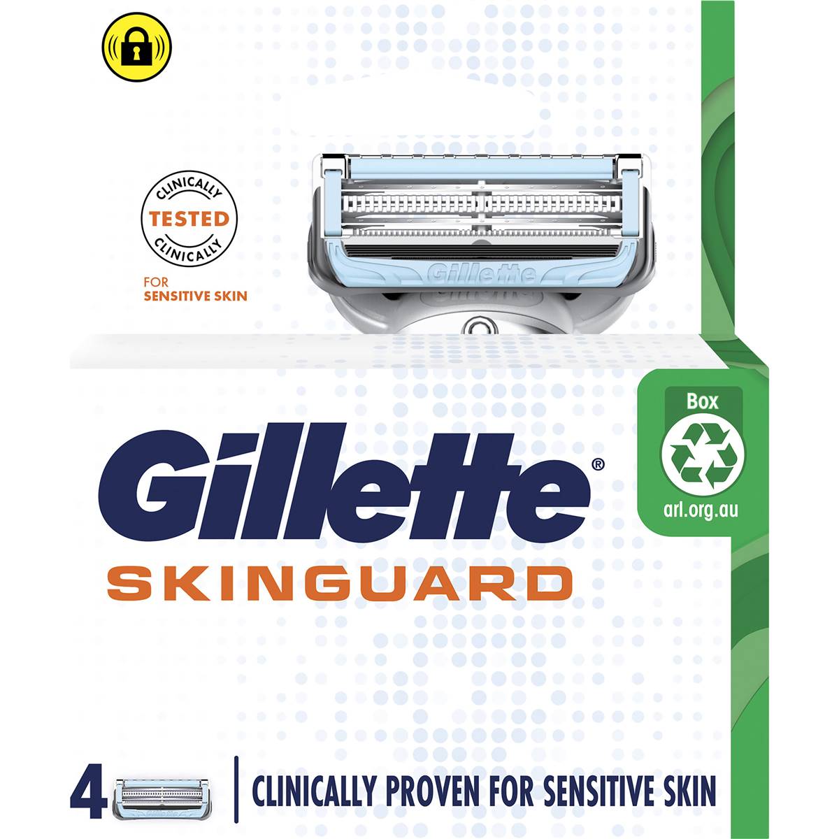 Gillette Skinguard Shaving Razor Blades 4 Pack | Woolworths