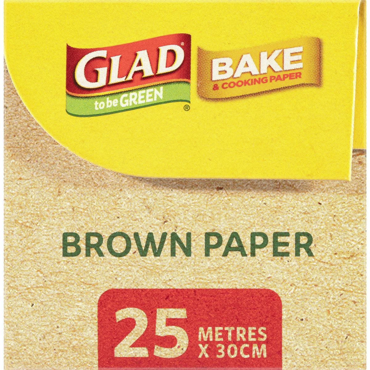 Glad To Be Green Compostable Brown Bake & Cooking Paper 25m | Woolworths