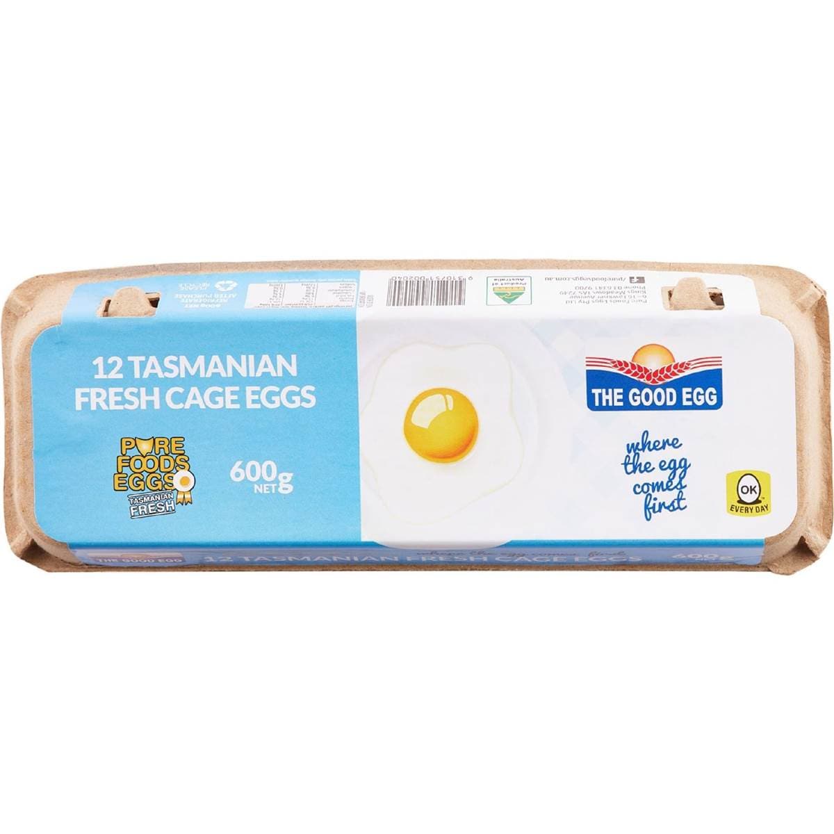 The Good Egg 12 Extra Large Caged Eggs 600g | Woolworths