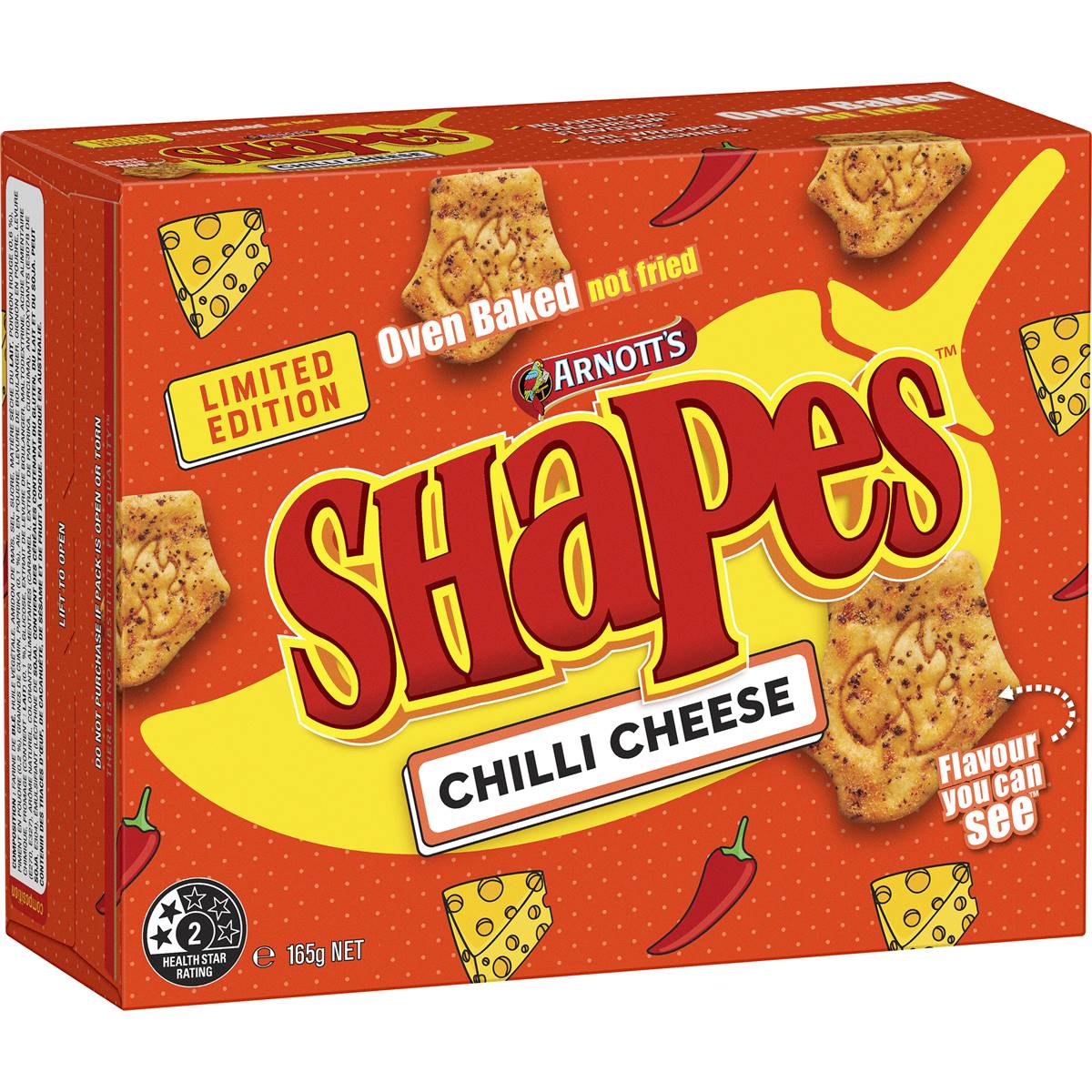 Arnott's Shapes Chilli Cheese 165g | Woolworths