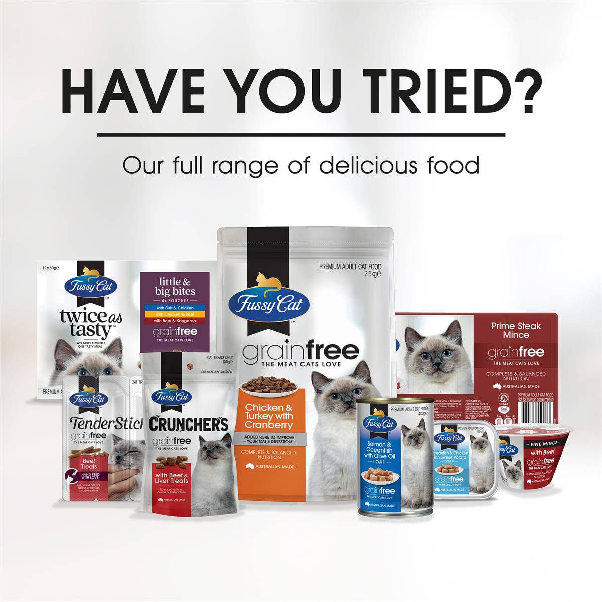 Fussy Cat Frozen Fine Mince With Chicken 70gx 8 Pack | Woolworths