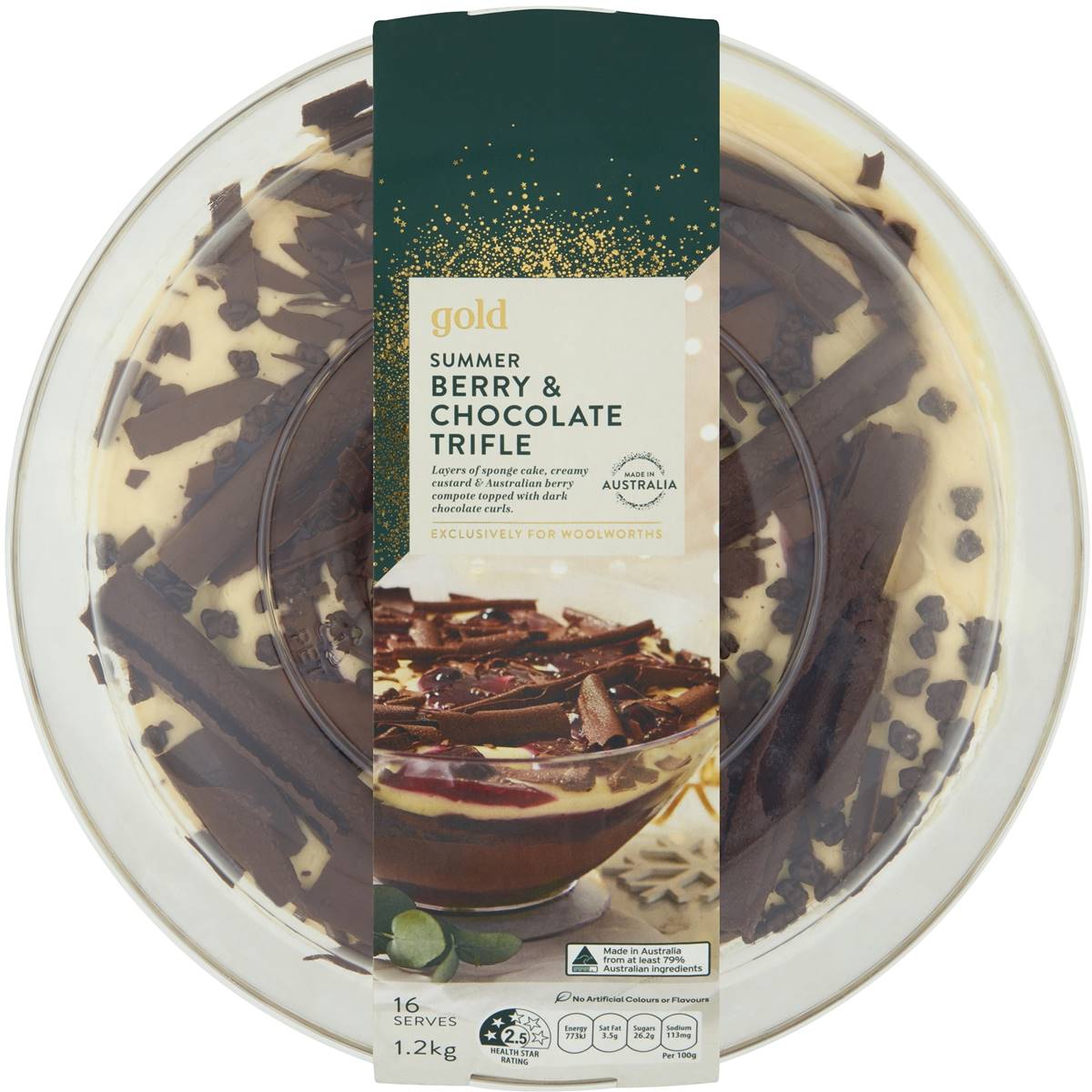 Gold Summer Berry & Chocolate Trifle 1.2kg | Woolworths