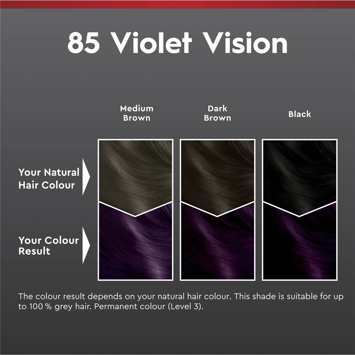 Schwarzkopf Brilliance 85 Violet Vision Permanent Colour Each | Woolworths