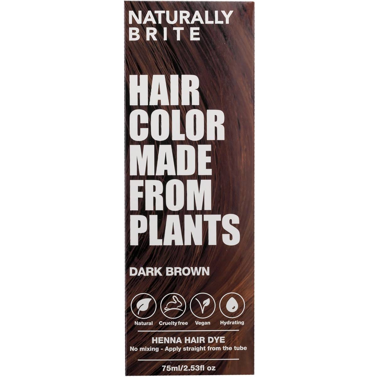 Brite Hair Color Made From Plants Dark Brown Each | Woolworths
