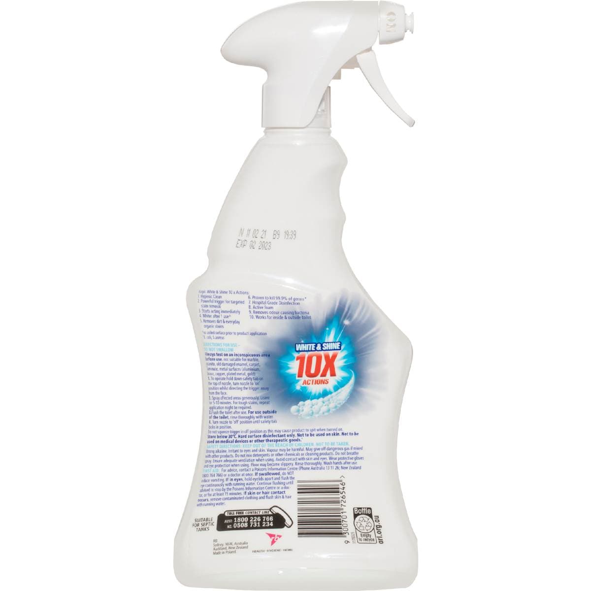 Harpic White & Shine Toilet Cleaner Spray 500ml | Woolworths