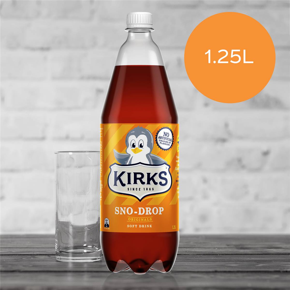 Kirks Sno Drop Soft Drink Bottle 1.25l | Woolworths