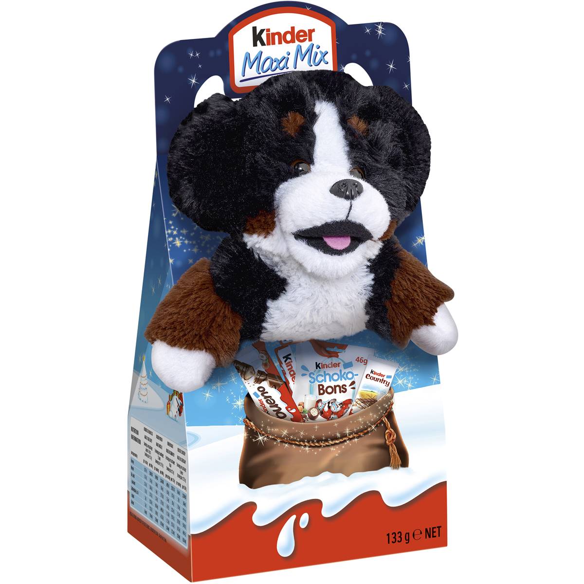 Kinder Chocolate Christmas Maxi Mix With Plush Assorted 133g | Woolworths