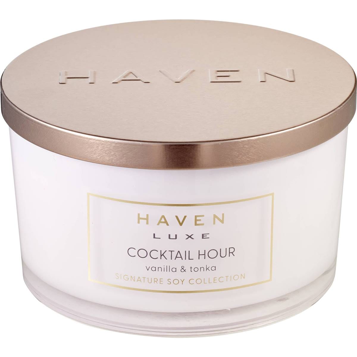 Haven Luxe Cocktail Hour Signature Soy Blend Candle | Woolworths