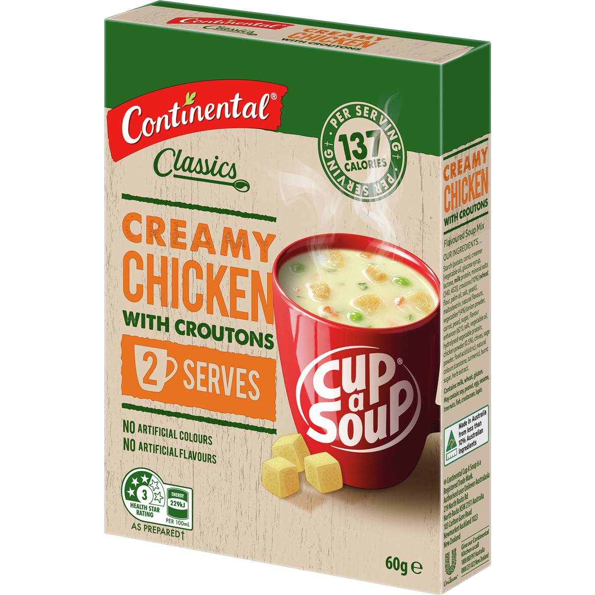 Continental Classics Cup A Soup Creamy Chicken With Croutons 60g ...