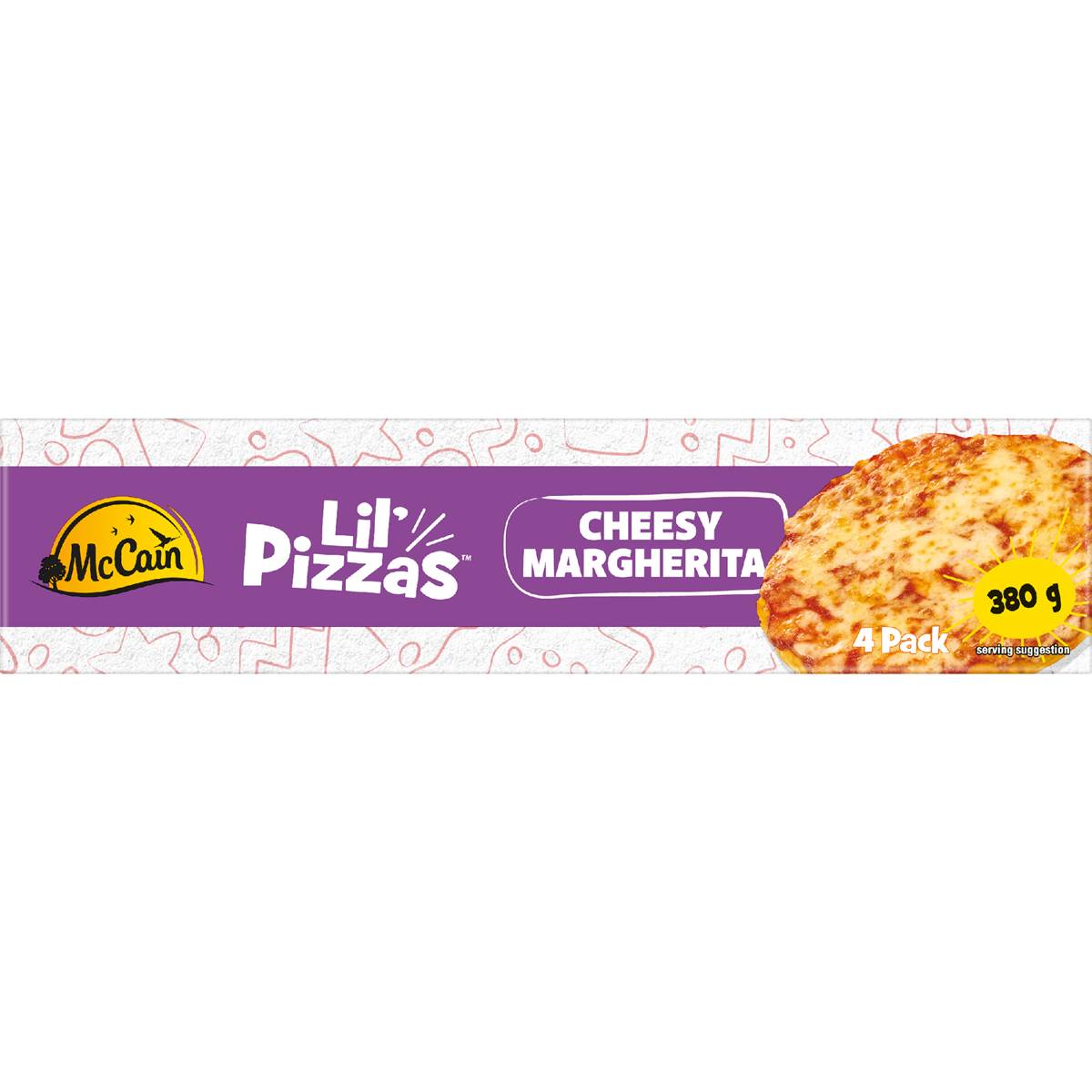 Mccain Lil Pizzas Snacks Cheesy Margherita 4 Pack | Woolworths