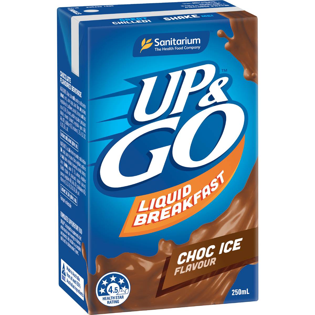 Sanitarium Up&go Liquid Breakfast Choc Ice 6 Pack | Woolworths