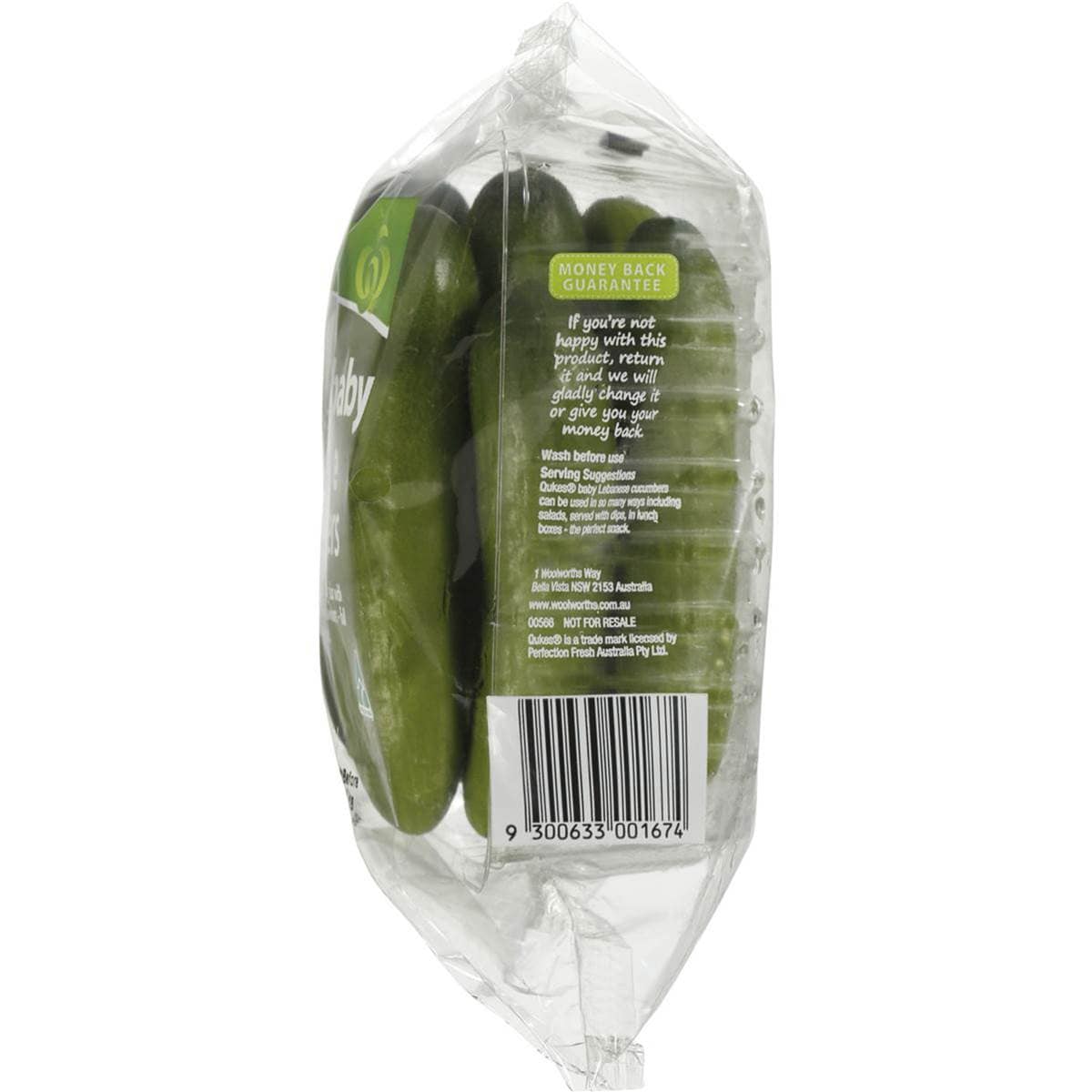 Woolworths Qukes Baby Cucumbers Punnet 250g | Woolworths