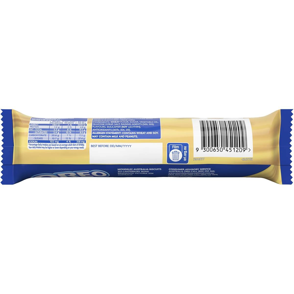 Oreo Golden Cookies 133g | Woolworths