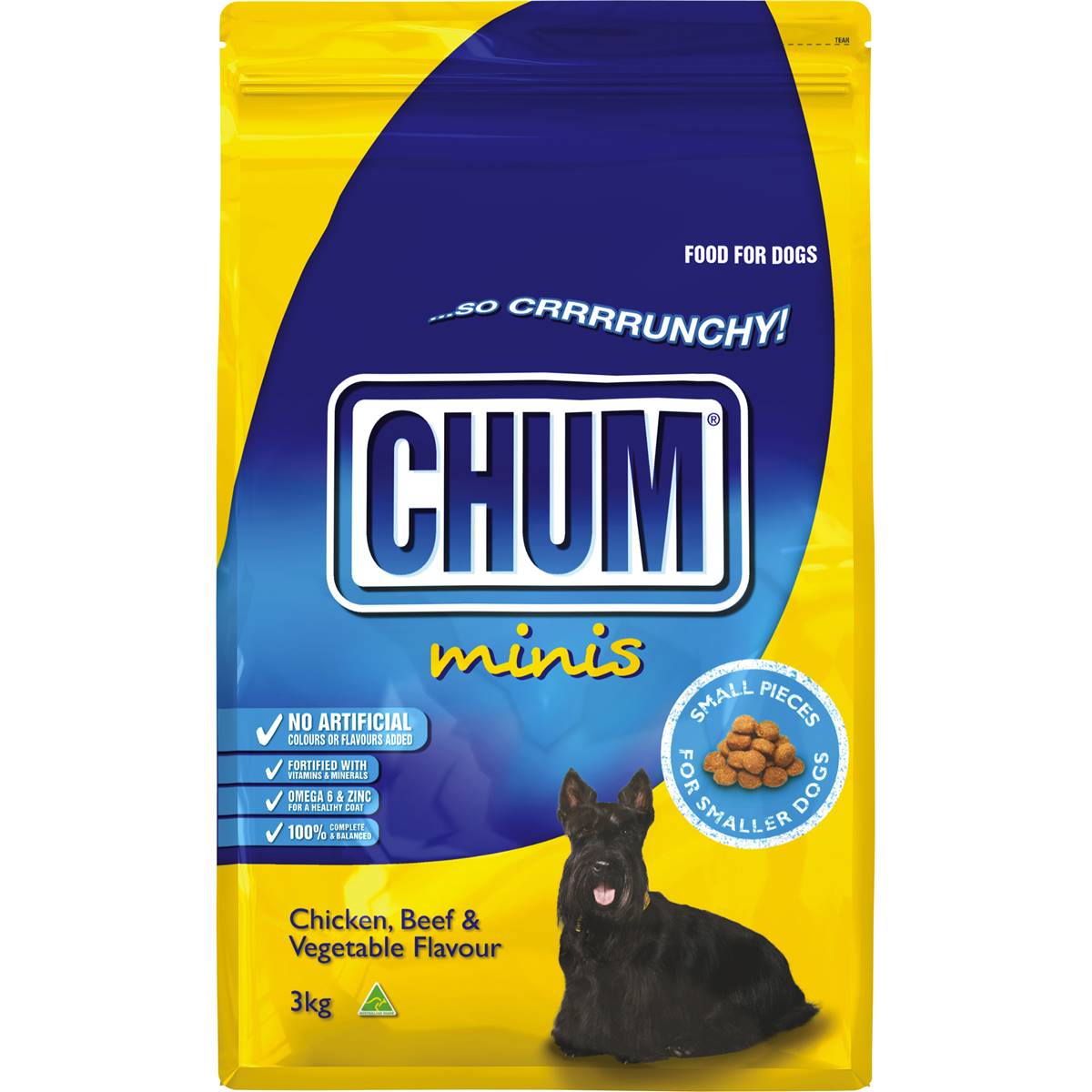 Chum Adult Dog Food Chicken Beef & Vegetable 3kg | Woolworths