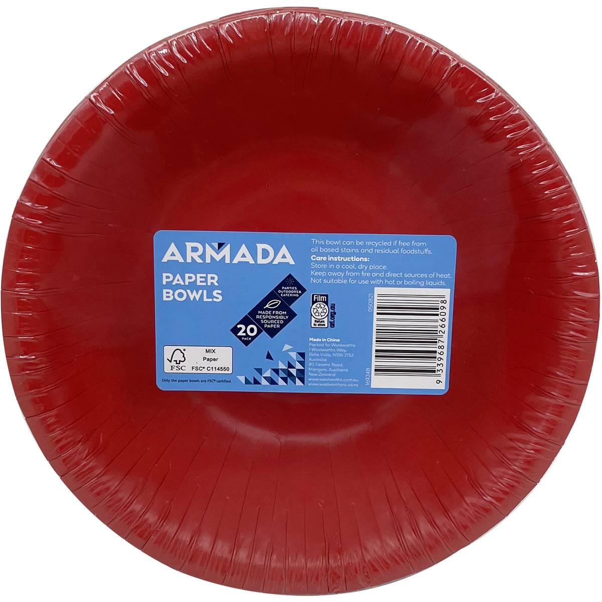 Armada Paper Bowls Assorted 20 Pack | Woolworths