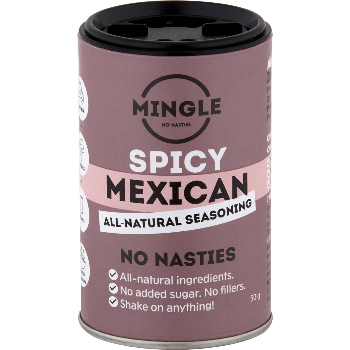 Mingle Spicy Mexican All Natural Seasoning 50g | Woolworths