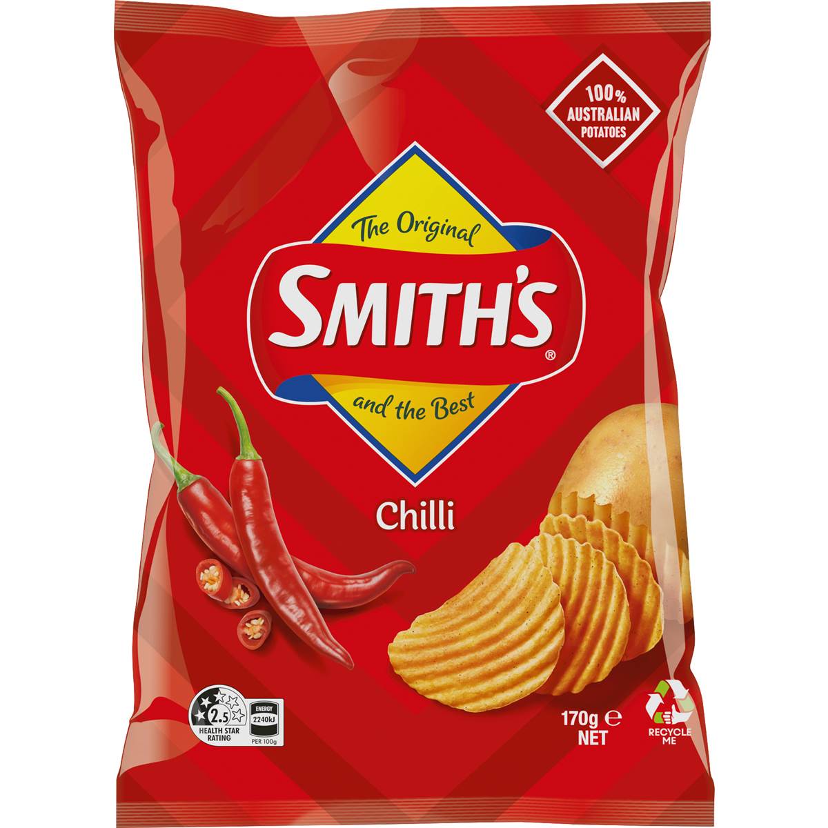 Smith s Crinkle Cut Chilli 170g Woolworths
