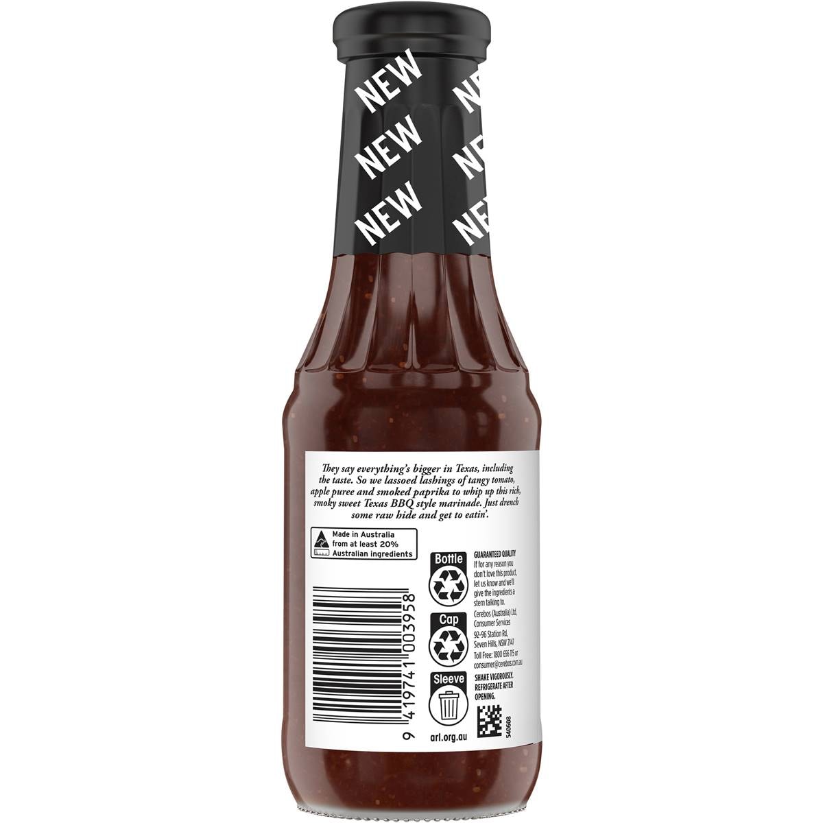 F. Whitlock & Sons Texas Bbq Style Marinade 400ml | Woolworths