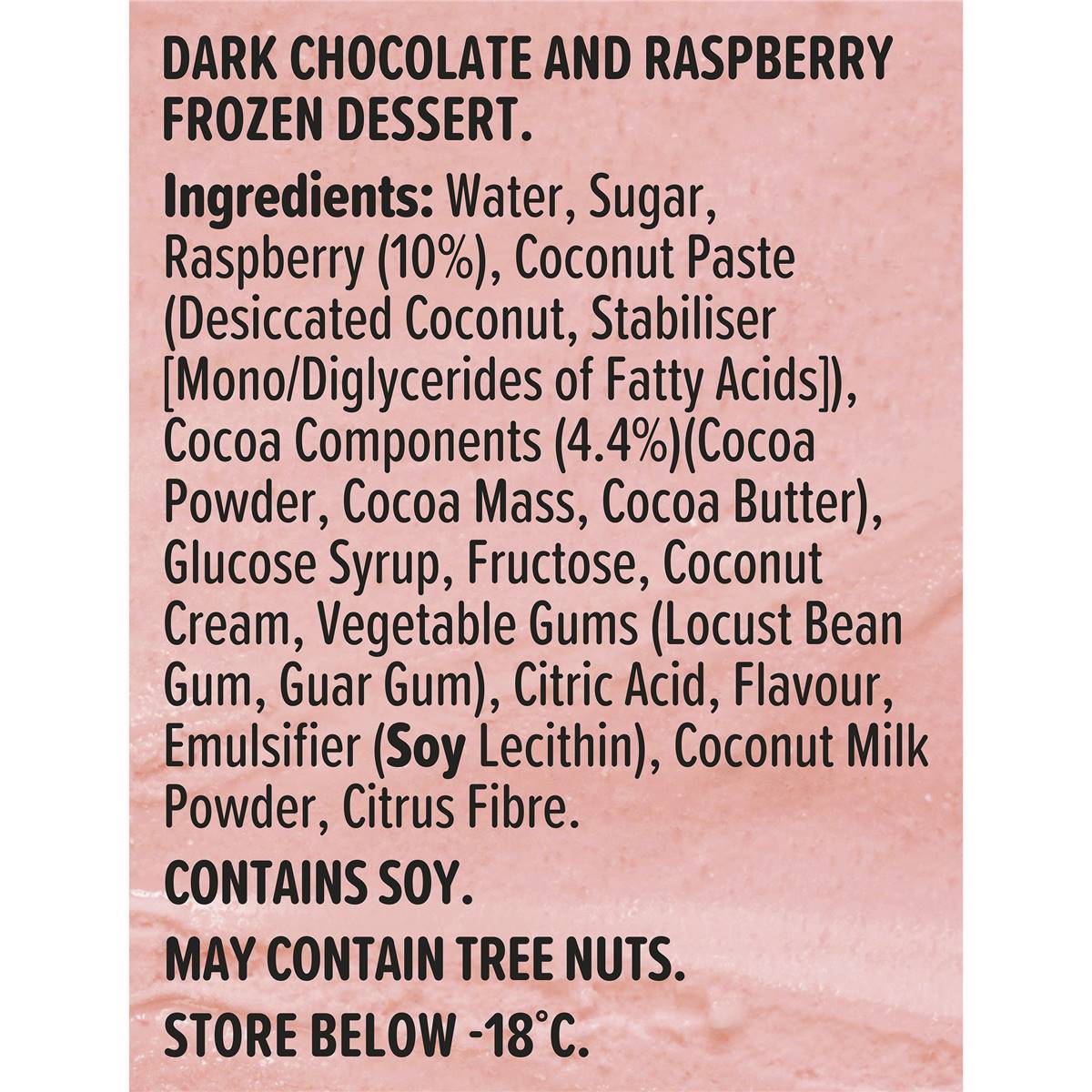 Weis Half & Half Dairy Free Raspberry & Dark Chocolate 1l | Woolworths