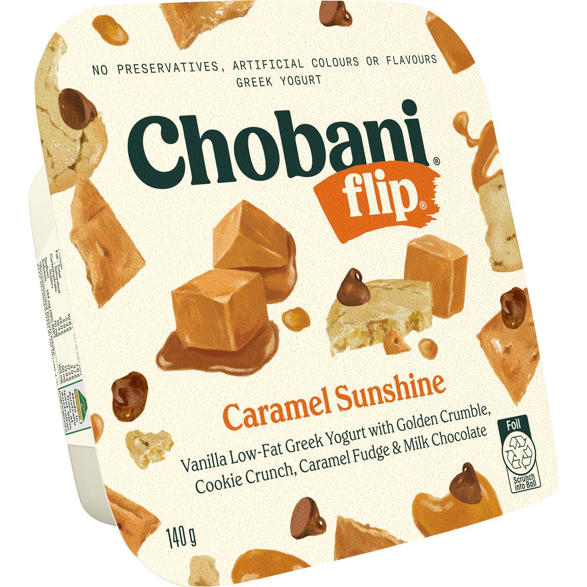 Chobani Caramel Sunshine Flip 140g | Woolworths