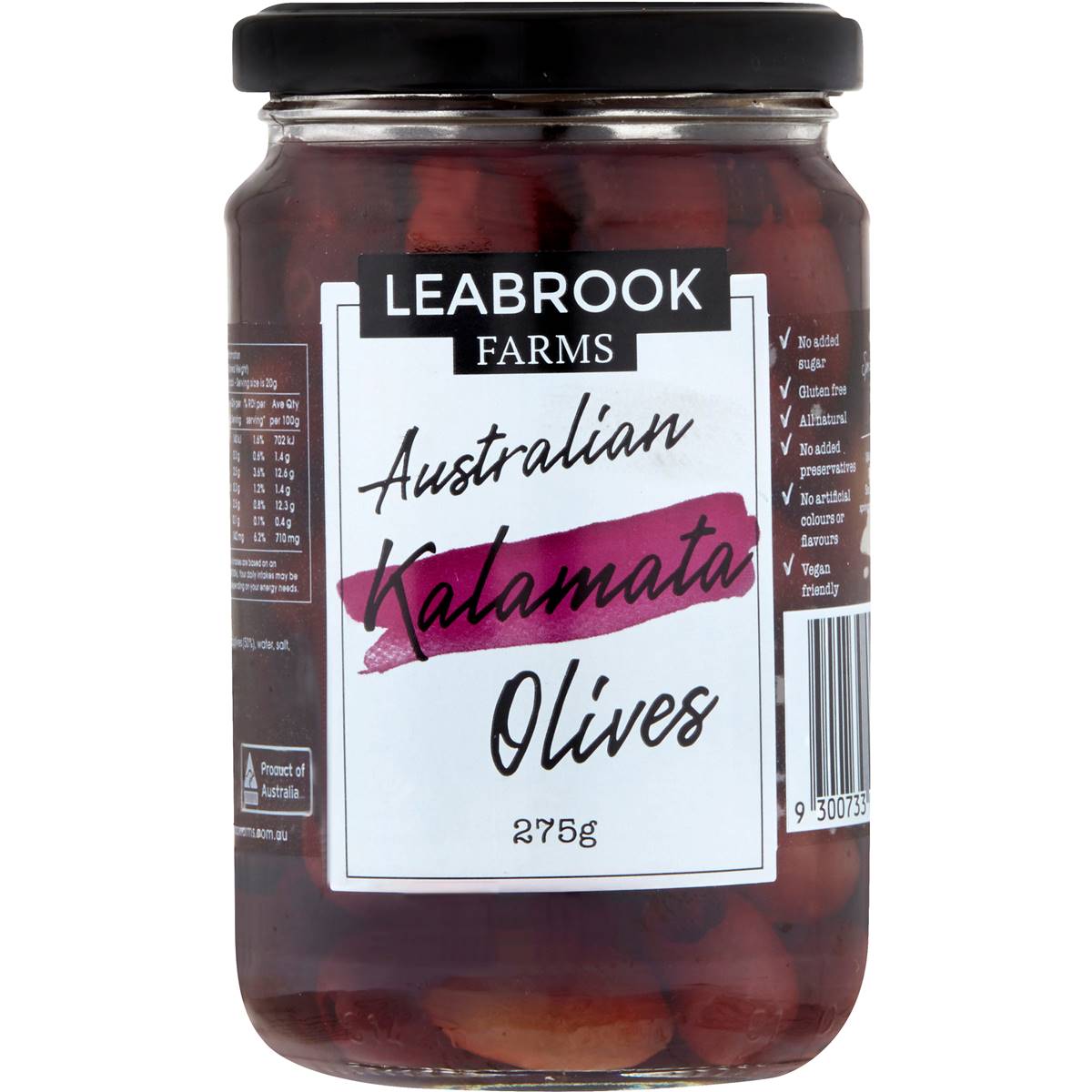 Leabrook Farms Australian Kalamata Olives 275g | Woolworths