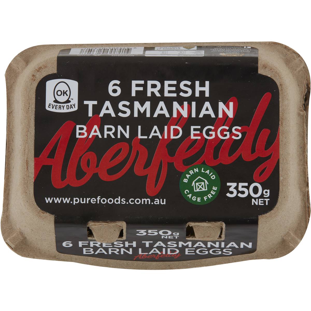 Aberfeldy 6 Barn Laid Eggs 350g | Woolworths
