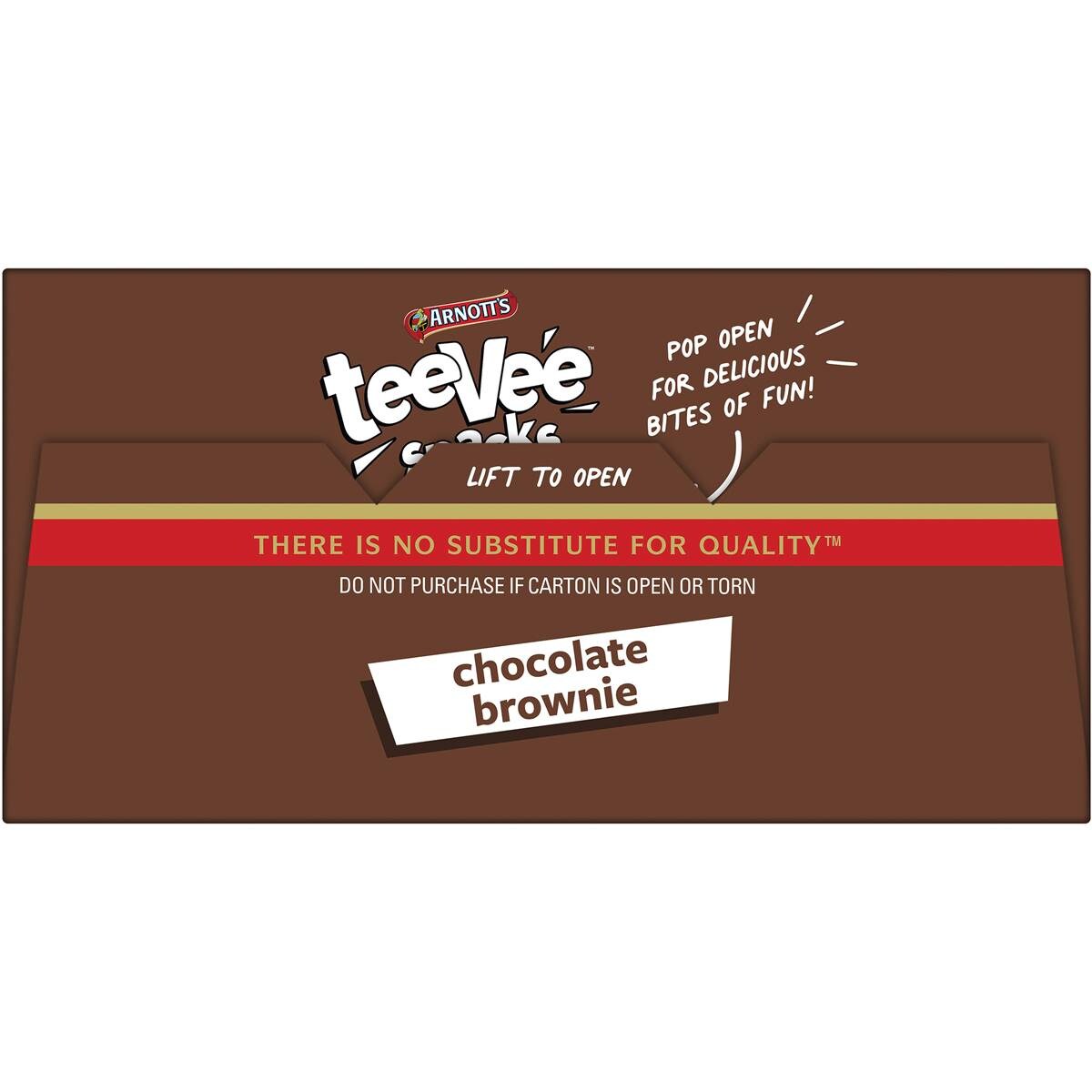 Arnott's Teevee Snacks X & O Chocolate Brownie 165g | Woolworths