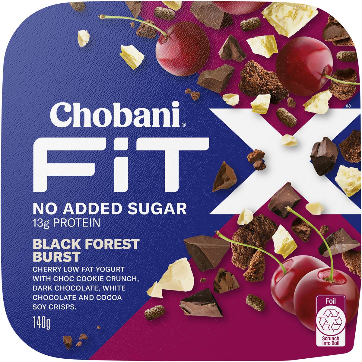 Chobani Fit X High Protein Black Forest 140g | Woolworths