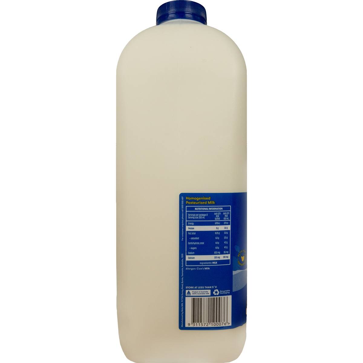 Betta Full Cream Milk 2l | Woolworths