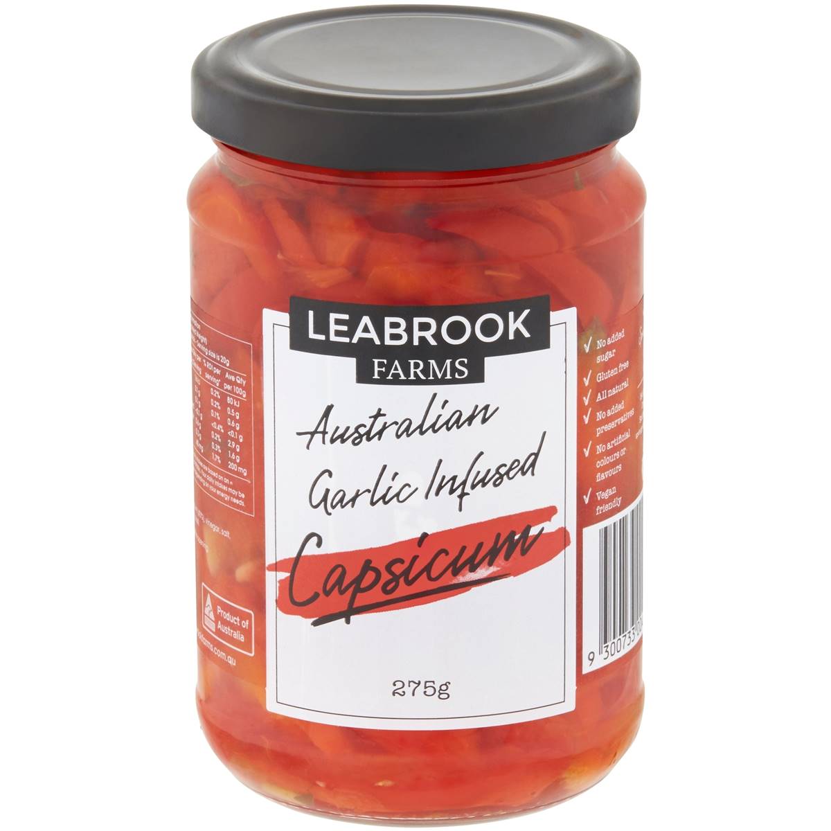 Leabrook Farms Australian Garlic Infused Capsicum 275g | Woolworths