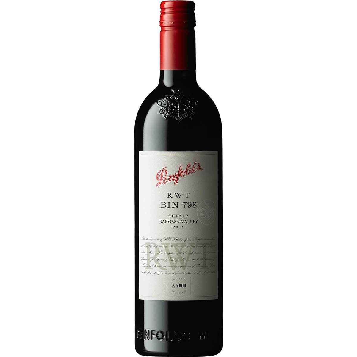 Penfolds Rwt Bin 798 Shiraz Barossa Valley 2019 750ml | Woolworths