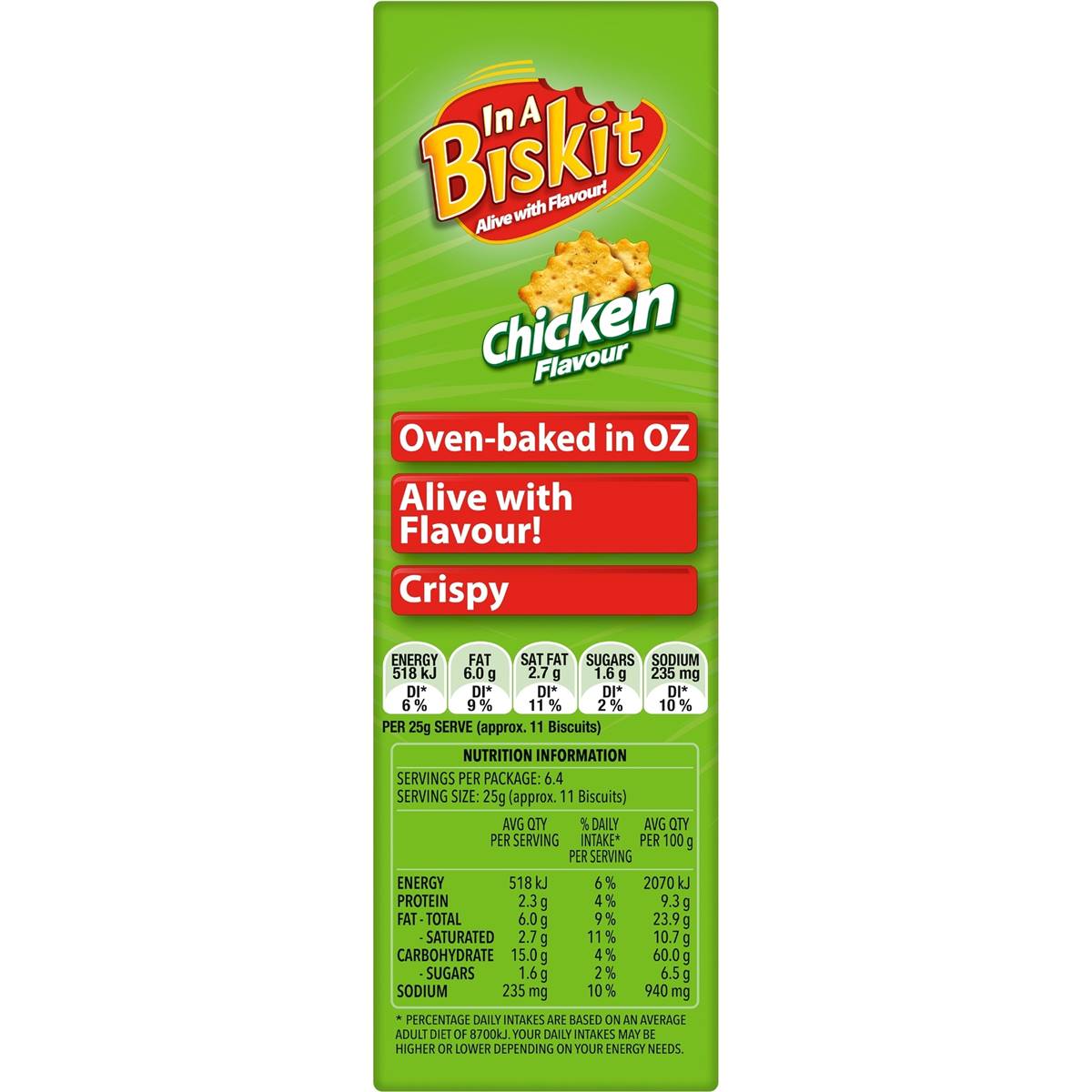 In A Biskit Chicken Crackers 160g Woolworths