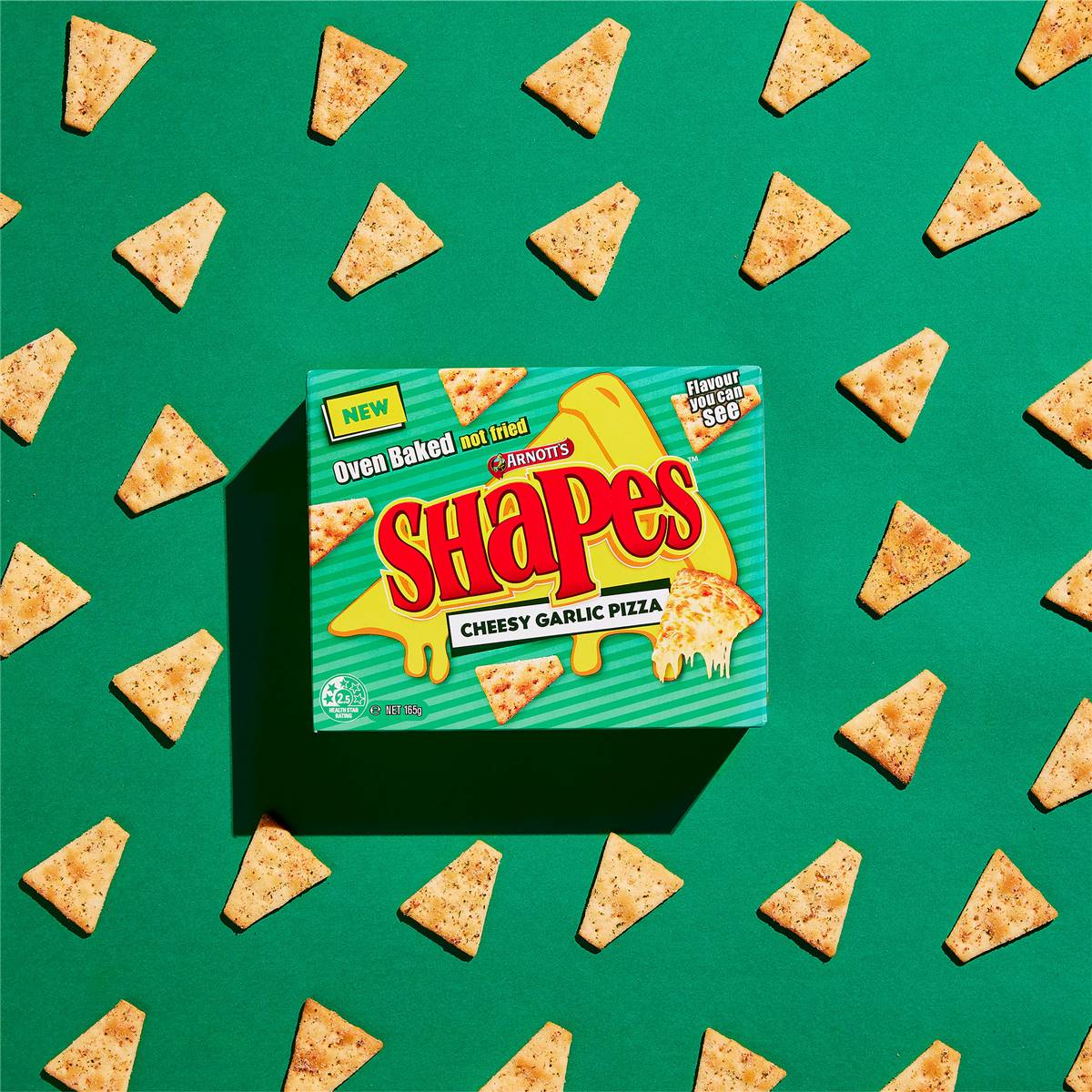 Arnott's Shapes Mini Bites Cheese & Smoky Bacon Cracker Biscuits 140g ...