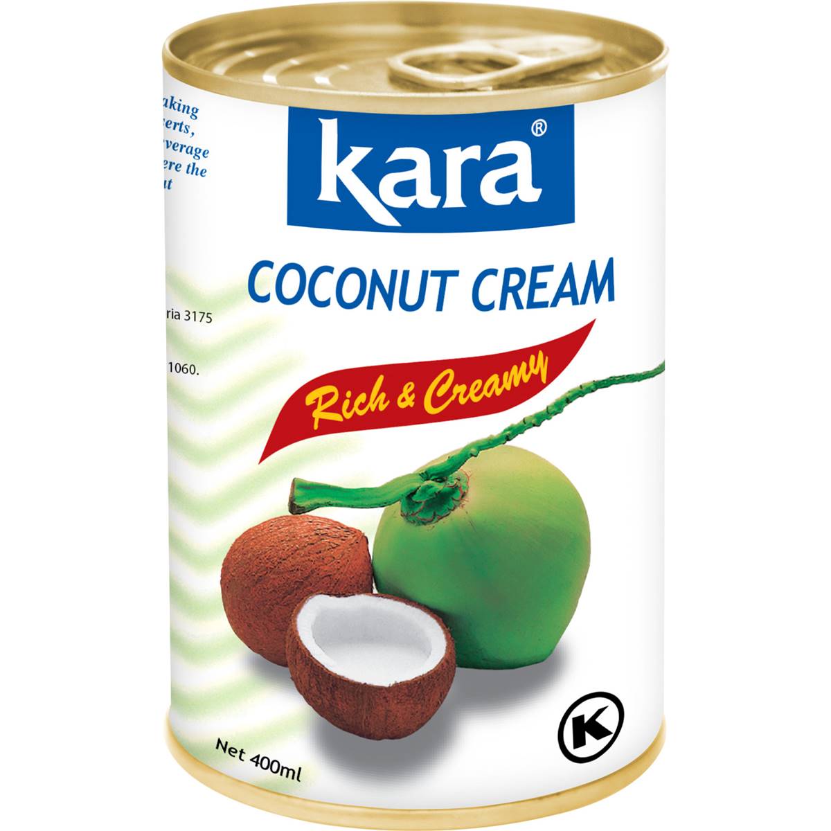 Kara Coconut Cream 400ml | Woolworths