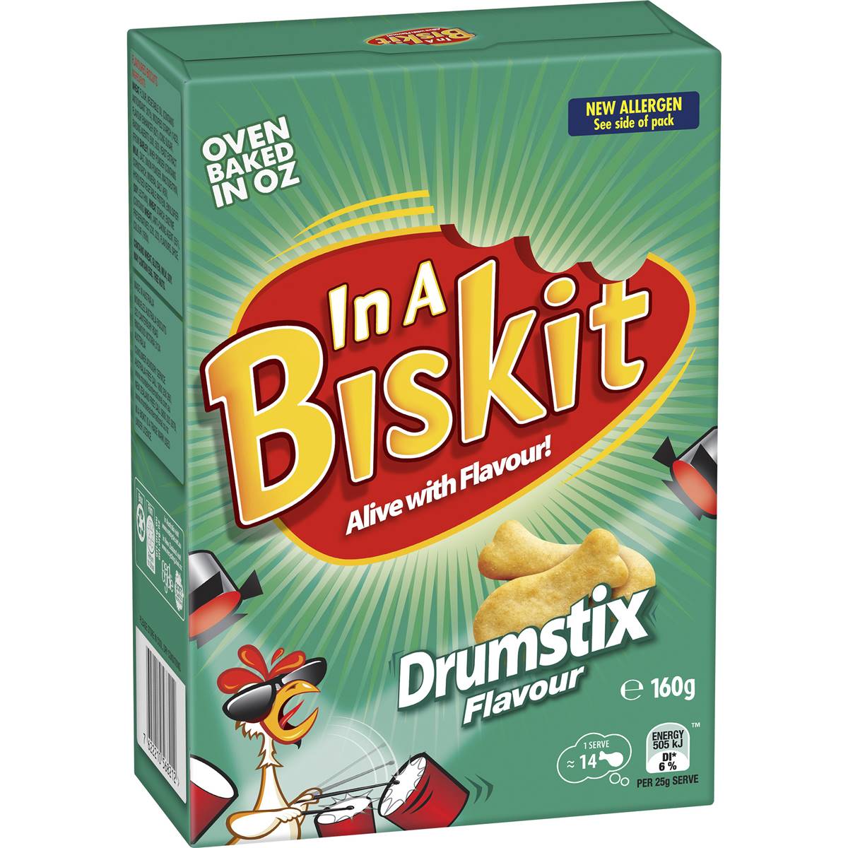 In A Biskit Drumstix Crackers 160g | Woolworths