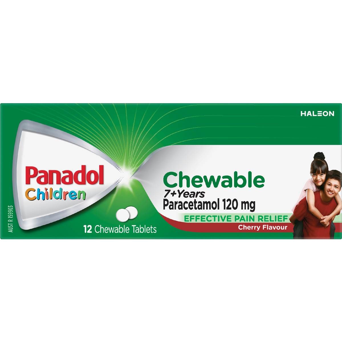 Panadol Children 7+ Years Chewable Tablet Pain Relief 12 Pack | Woolworths