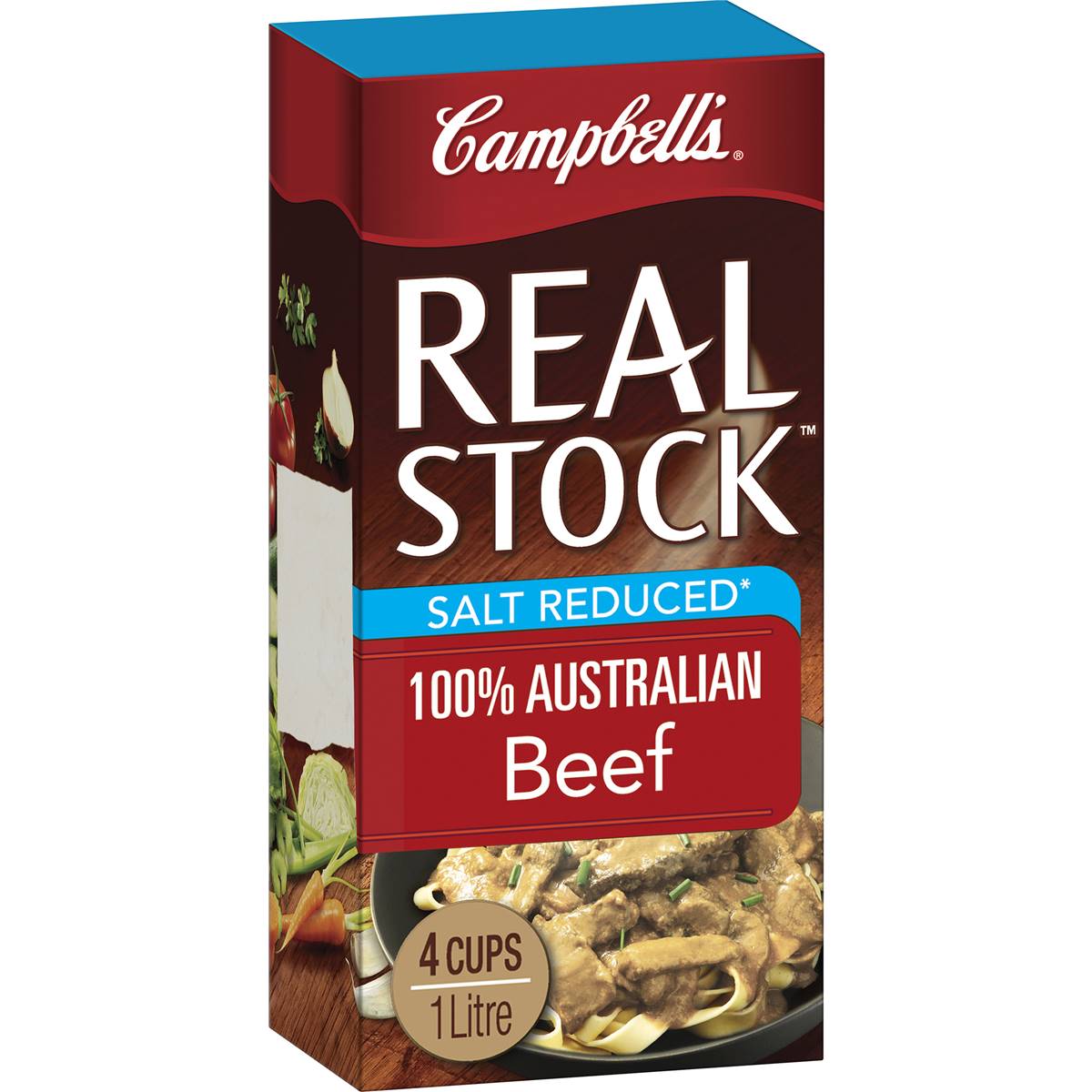 Campbell's Real Stock Beef Salt Reduced Liquid Stock 1l | Woolworths Campbell's Real Stock Beef Salt Reduced Liquid Stock 1l | Woolworths