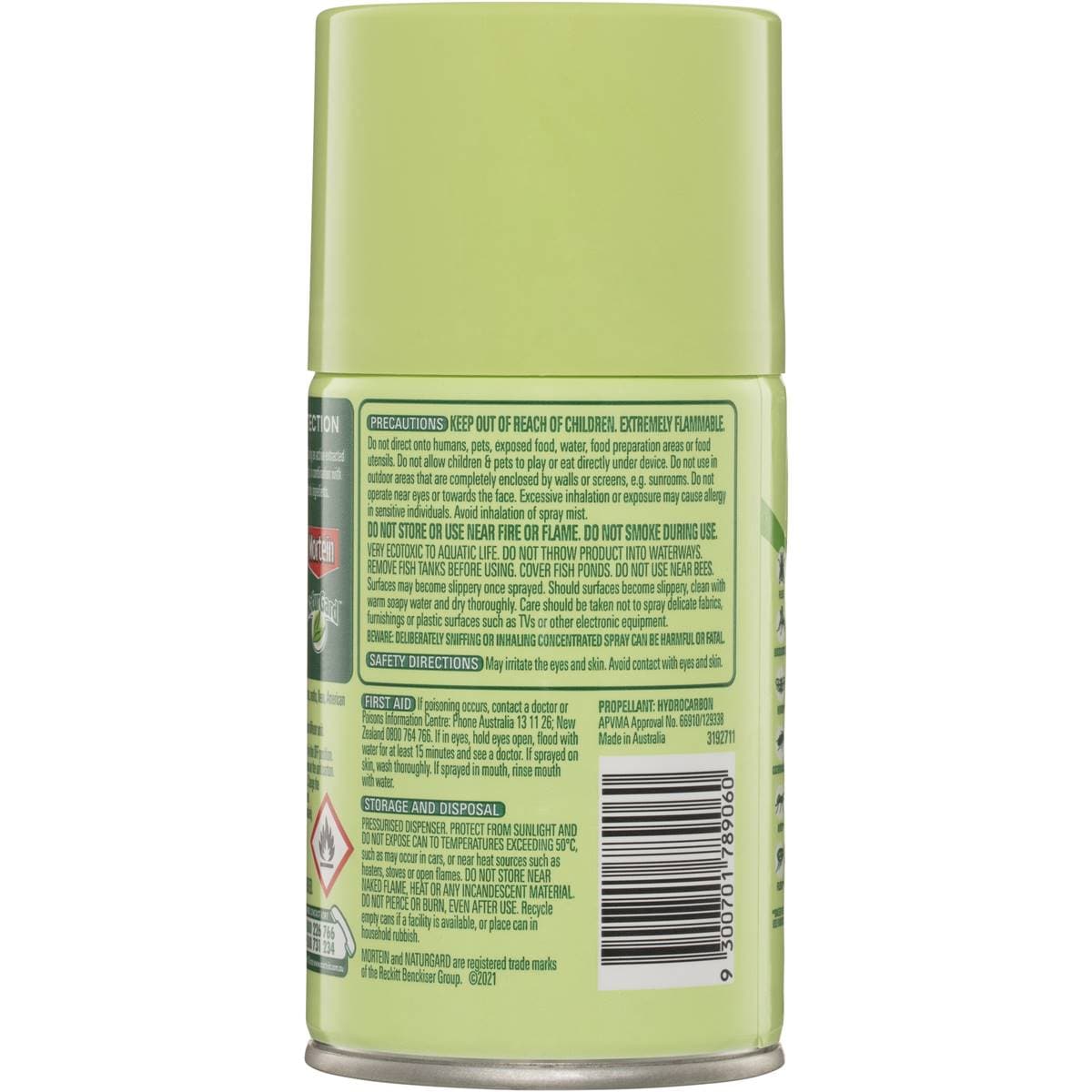 Mortein Naturgard Odourless Multi Insect Automatic Spray Refill 152g ...