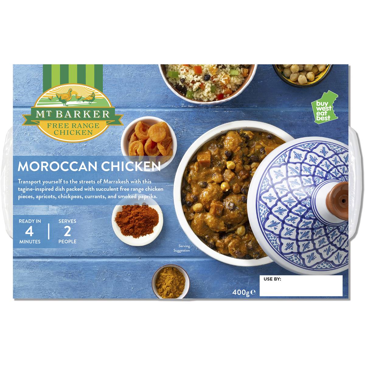 Mt Barker Moroccan Chicken Chilled Meal 400g | Woolworths