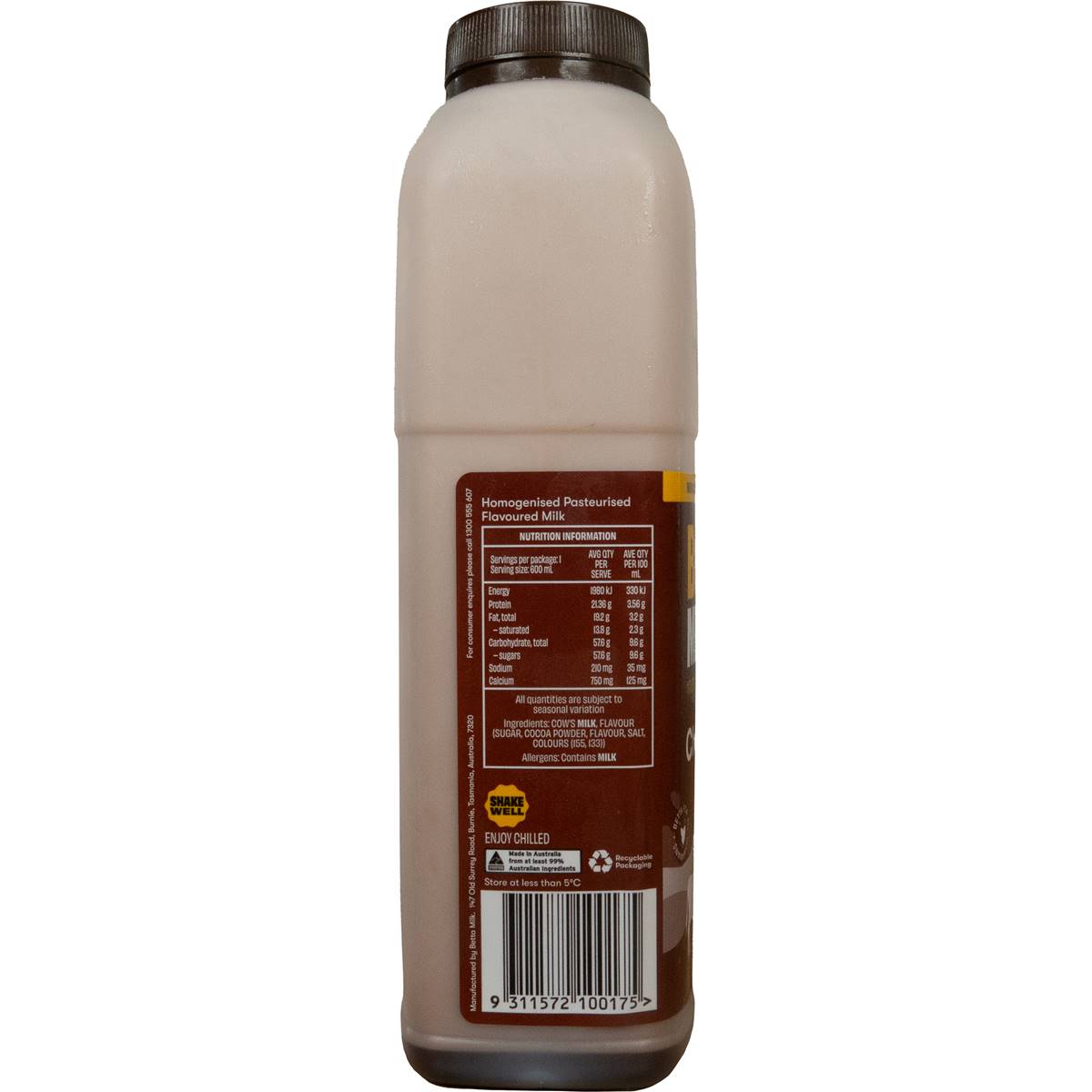 Betta Taste Jive Chocolate 600ml | Woolworths