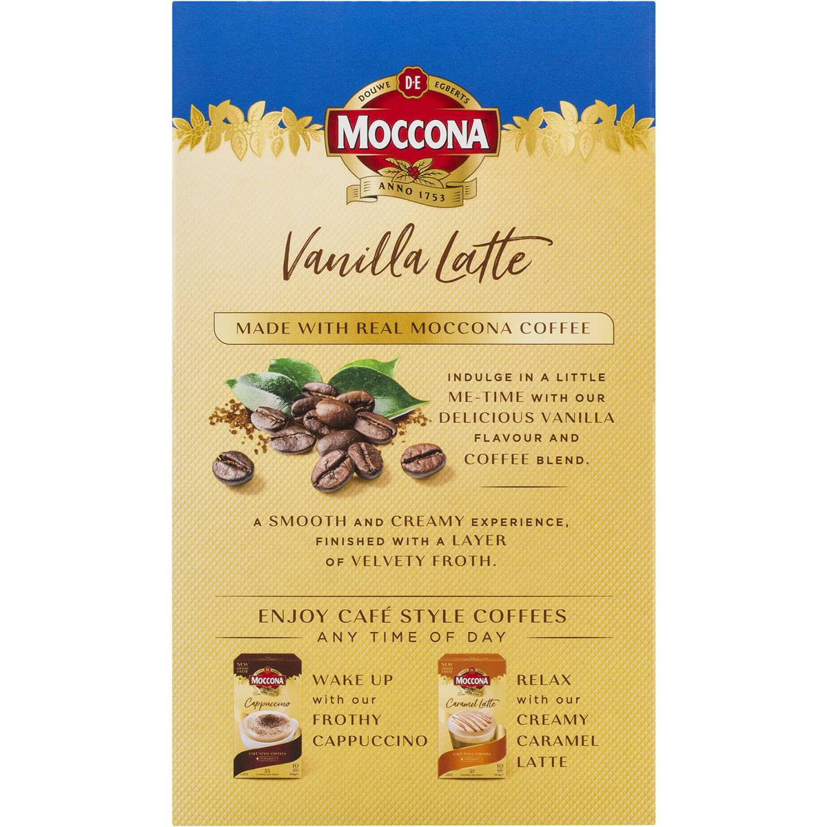 Moccona Coffee Sachets Vanilla Latte 10 Pack | Woolworths