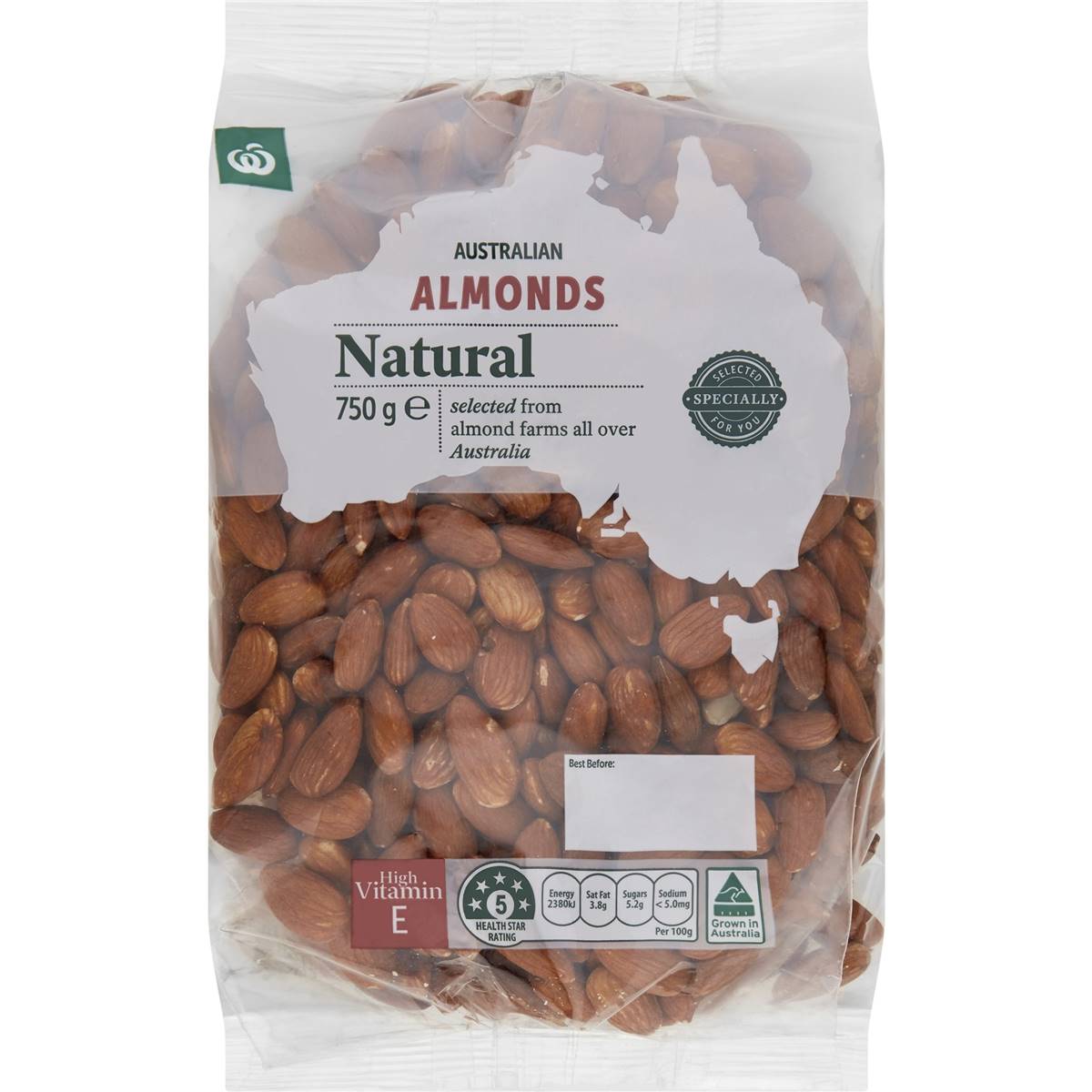 Woolworths Almonds Kernels 750g Pack | Woolworths
